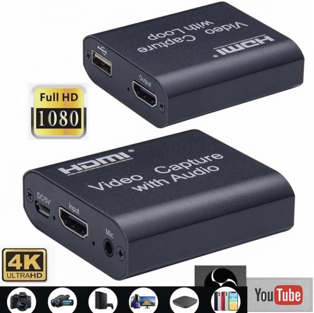Capturadora de Video 4k 3.0 Mic - Portátil Shop