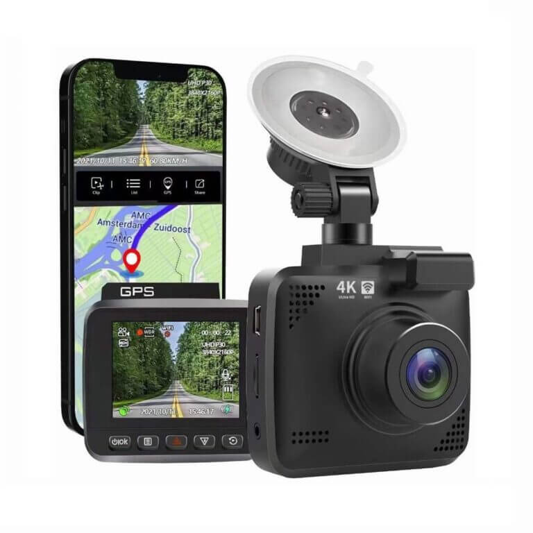 Cámara de Vídeo Vehículo 4K WIFI GPS - Portátil Shop