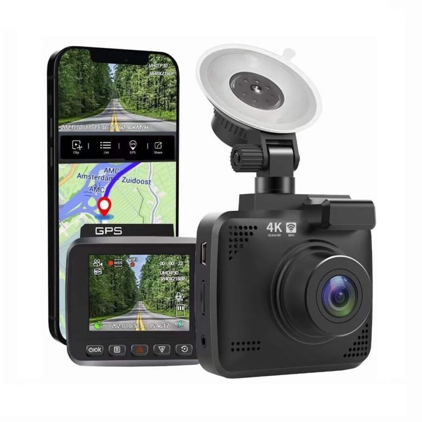 Cámara de Vídeo Vehículo 4K WIFI GPS - Portátil Shop